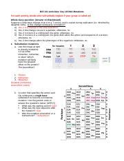 DNA Mutations Docx BIO Activities Day DNA Mutations For Each Activity Decide Who