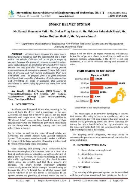 Alcohol Detection And Engine Locking System Using Arduino Uno Pdf