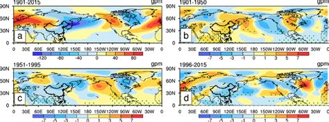 A Zonal Mean Deviation Of The Geopotential Height At 500 Hpa During