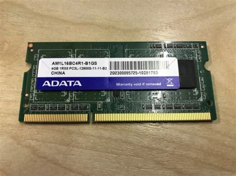 Adata 4gb Ddr3 Portable Mémoire Pc3 12800 1600mhz Ram Sodimm