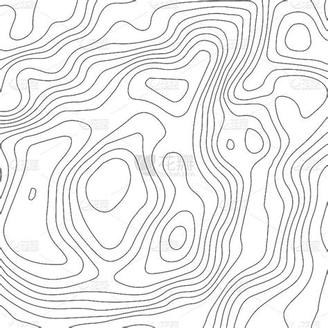地形图等高线背景。等高线图向量。绘制地形图线。矢量抽象地形图概念与空间为您的副本。波浪横幅。颜色的几素材 花瓣网