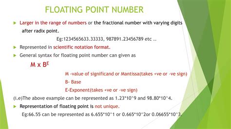 Floating Point Numbers Pptx