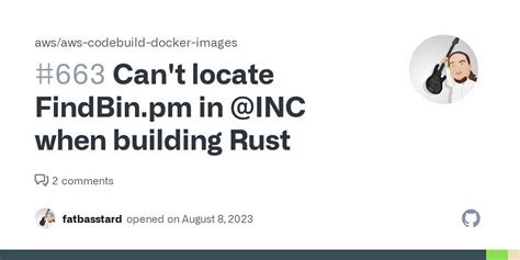 Cant Locate Findbinpm In Inc When Building Rust · Issue 663 · Aws