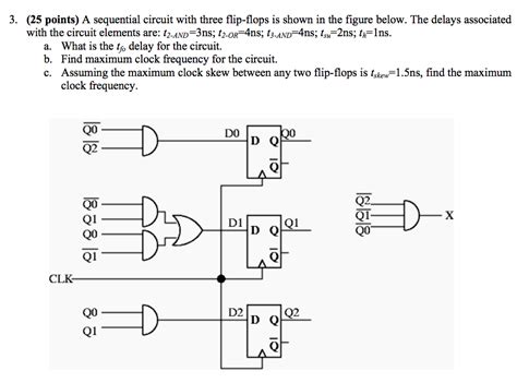 Solved 3 25 Points A Sequential Circuit With Three