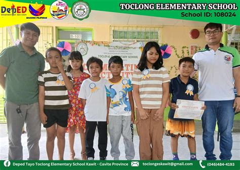 Deped Tayo Toclong Elementary School Kawit Cavite Province Added A New Deped Tayo Toclong