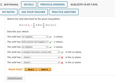 solved sketch the solid described by the given