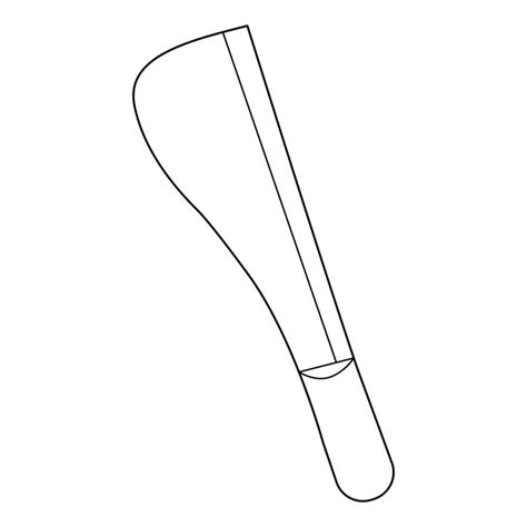 Premium Vector Knife Outline Vector On White Background