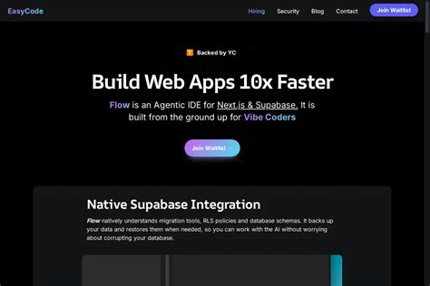 Easycode Easycode Is An Intelligent Ide Tailored For Nextjs And Supabase Ai With Me