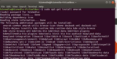 How To Install The Amarok Music Player On Ubuntu H2s Media