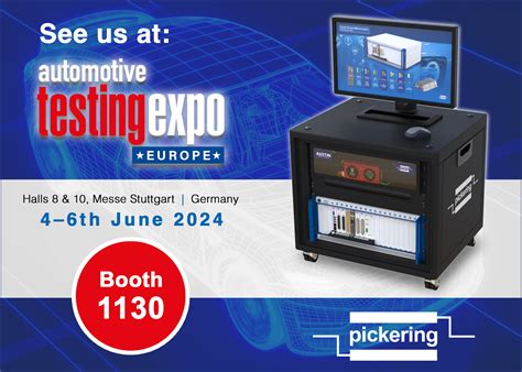 Ev Bms Test Rig From Pickering Interfaces On Show At Automotive Testing Expo Europe 2024 Cie