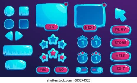 Ice Game Ui Images Stock Photos Vectors Shutterstock
