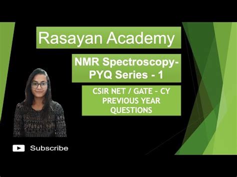 NMR Spectroscopy CSIR NET GATE PYQs 1 YouTube