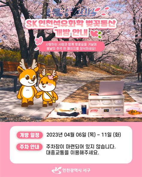 Sk인천석유화학 벚꽃동산 4년만에 개방
