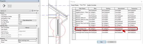 Revit Phases Strange Display Of Window In Section View