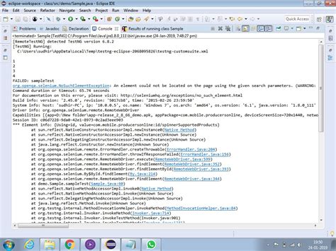 How To Solve The Issue Element Could Not Finding Such Parameter Support Appium Discuss