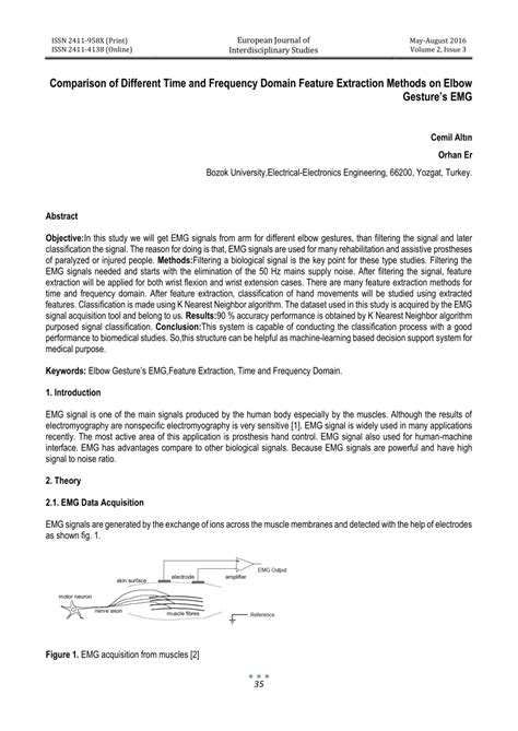pdf comparison of different time and frequency domain feature