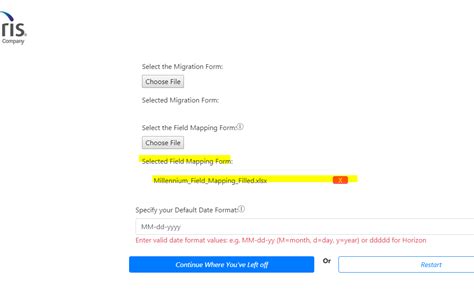 Migration File Validation Tool Ex Libris Knowledge Center