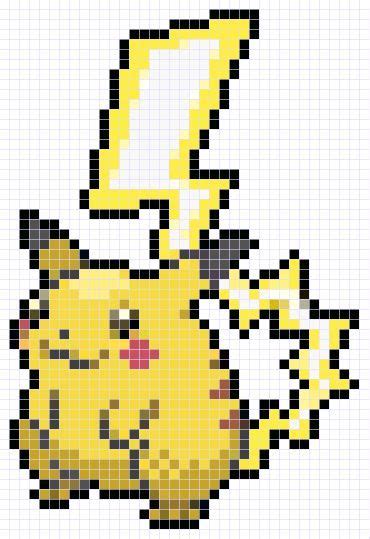 Gigantamax Pikachu Spritepatróndiseño Hamabeads Pikachu Pikachu