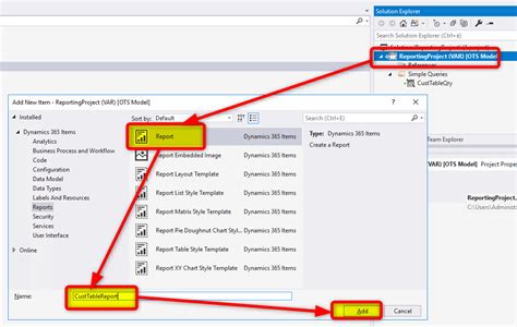 ax d365fo create a simple ssrs report based on a query ax