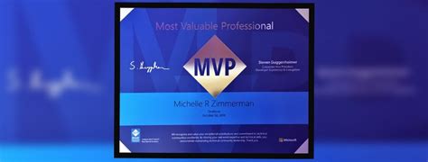 Microsoft MVP Award Dr Michelle Zimmerman Most Valuable Professional
