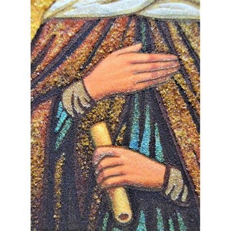 Ікона з бурштину Свята Анна Пророчиця 20x30 купити в інтернет магазині Exklusi