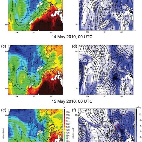 Left Panels Ecmwf Operational Analysis Of Potential Temperature
