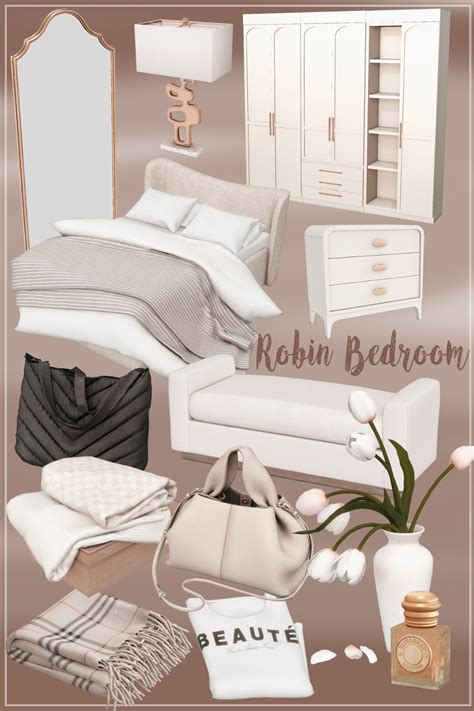 Sims 4 Bedroom Cc By Pinkbox Anye Bed Cc Furniture Cc Decor Cc