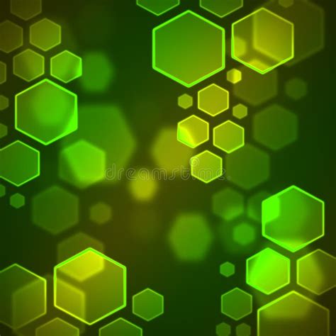 Hexagon Bokeh Wallpaper Stock Illustration Illustration Of Festive