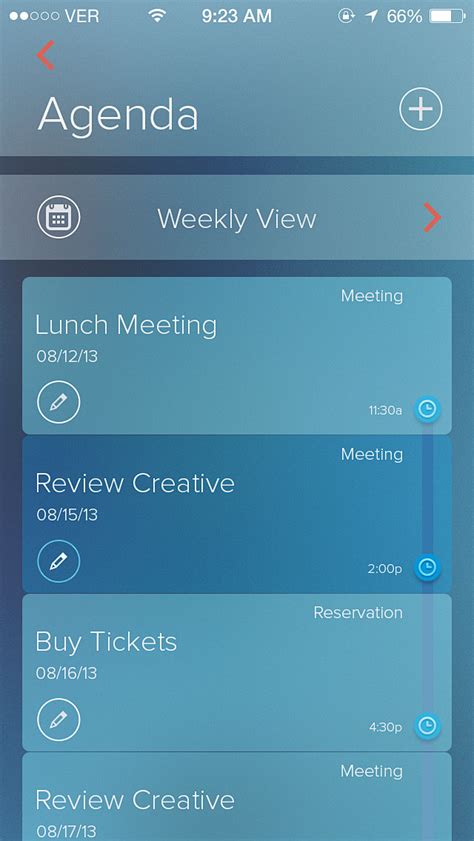 Ios扁平化风格的手机界面设计