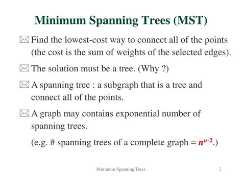 Ppt Minimum Spanning Trees Powerpoint Presentation Free Download Id2526303