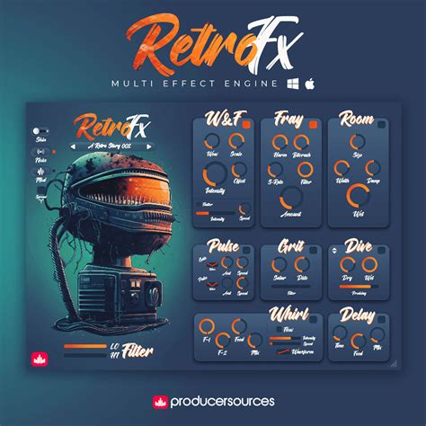 RetroFX V Multi Effect Plugin Producer Sources