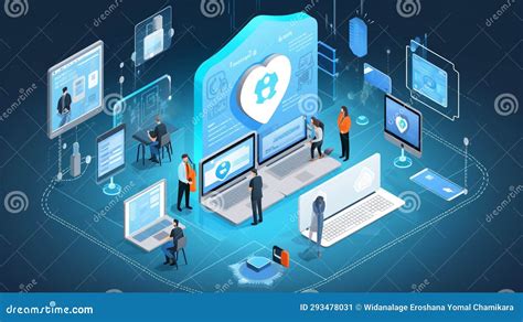 Protecting Digital Privacy The Significance Of World Data Protection Da Stock Illustration