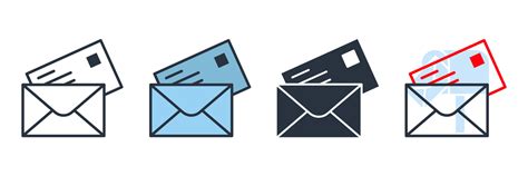 Email Envelope Icon Logo Vector Illustration Message Symbol Template