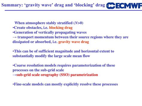 Ppt Gravity Wave Drag Parameterization Of Orographic Related Momentum