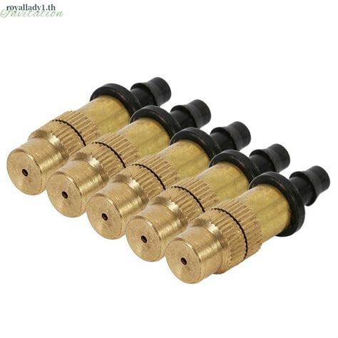 [ในสต็อก] 10 30xหัวฉีดละอองแบบปรับได้สวน Patio Water Mister สเปรย์ทองเหลืองสปริงเกลอร์ Shopee