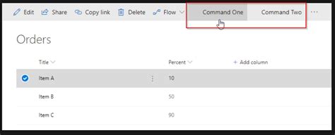 Need To Customize Add Button Or Combo Box In Modern View Strap Of Sharepoint 2019 Using Asp