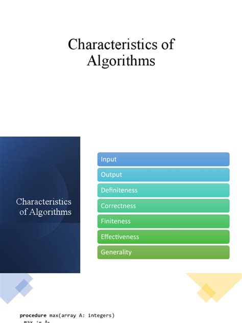 Characteristics Of Algorithms Pdf
