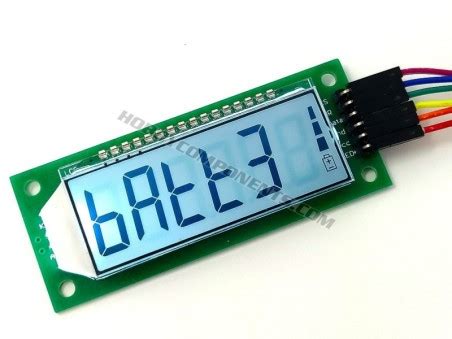 HT1621 6 Digit 7 Segment LCD Module White Backlight