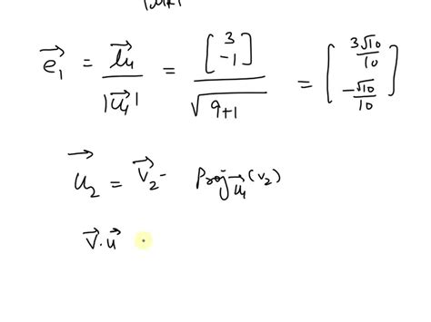 Solved Let Svwhere Find The Orthogonal Set S From The Set S