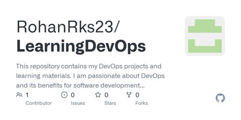 Github Rohanrks23learningdevops This Repository Contains My Devops Projects And Learning