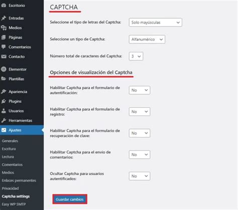 Cómo instalar reCAPTCHA en WordPress