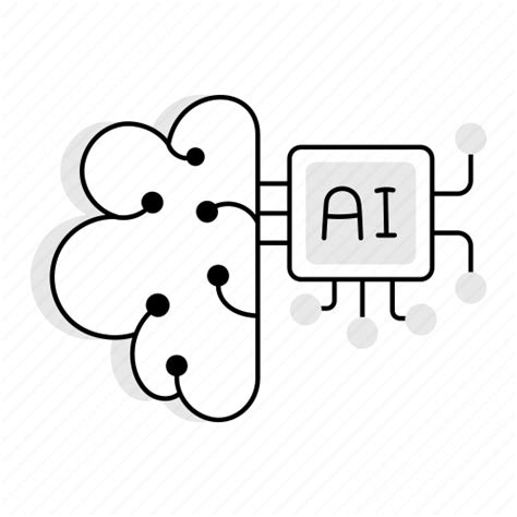 Ai Processing Ai Chip Digital Processor Artificial Intelligence Processing Chip Illustration
