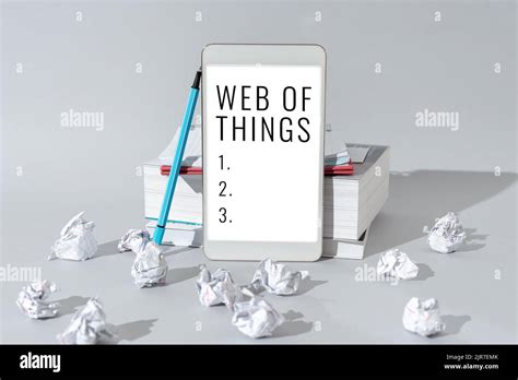 Conceptual Caption Web Of Things Word Written On Internet Technology Online Modern Data Service