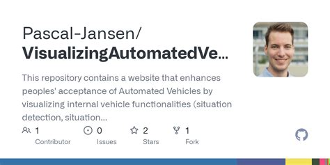 GitHub Pascal Jansen VisualizingAutomatedVehicleFunctionalities This Repository Contains A