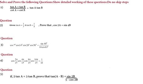 Trigonometry Other Questions International Math Education