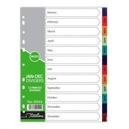 Treeline Index Divider A Tab Assorted Colours