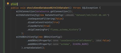 Dbunit Schema From Applicationpropertiesyml · Issue 416 · Database