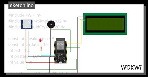 Sensor Pir Motion Detected Copy Wokwi Esp32 Stm32 Arduino Simulator