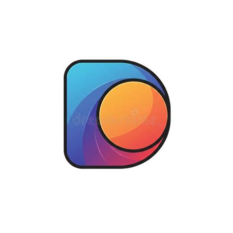 A Stylized Icon Features A Rounded Rectangular Shape With A Vibrant