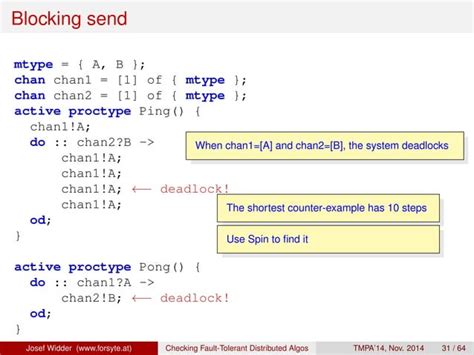 introduction into fault tolerant distributed algorithms and their modeling part 2 ppt